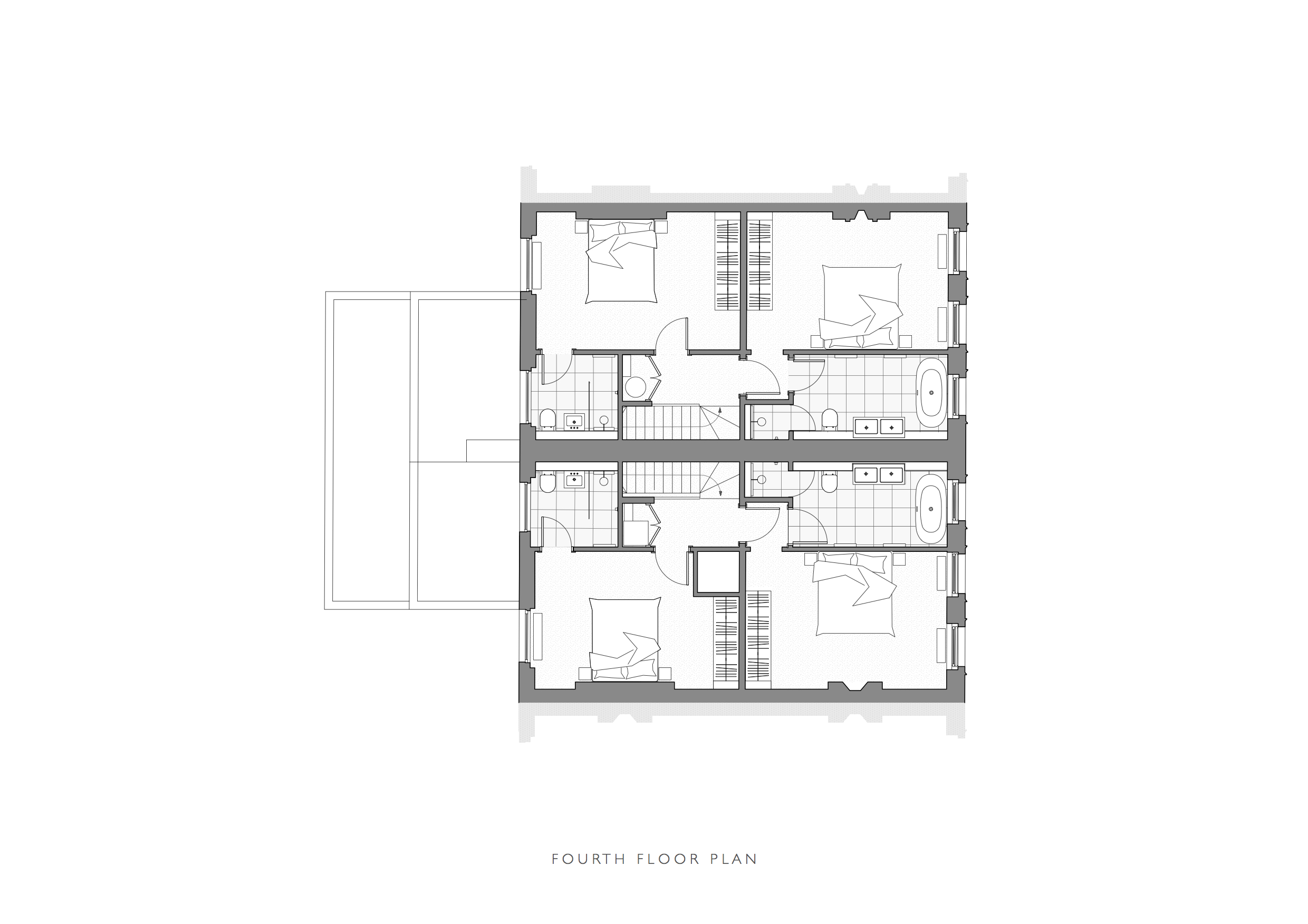 9 Fourth Floor Plan - Hub